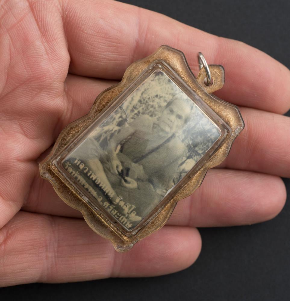 LP Moon Roop tai Gurunussati takrut Phra Bouddha Wat Banjan Amulette ...