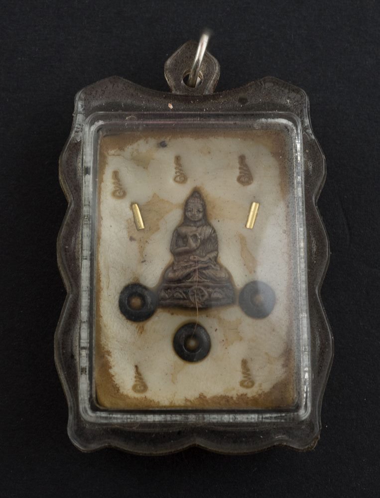 LP Moon Roop tai Gurunussati takrut Phra Bouddha Wat Banjan Amulette ...