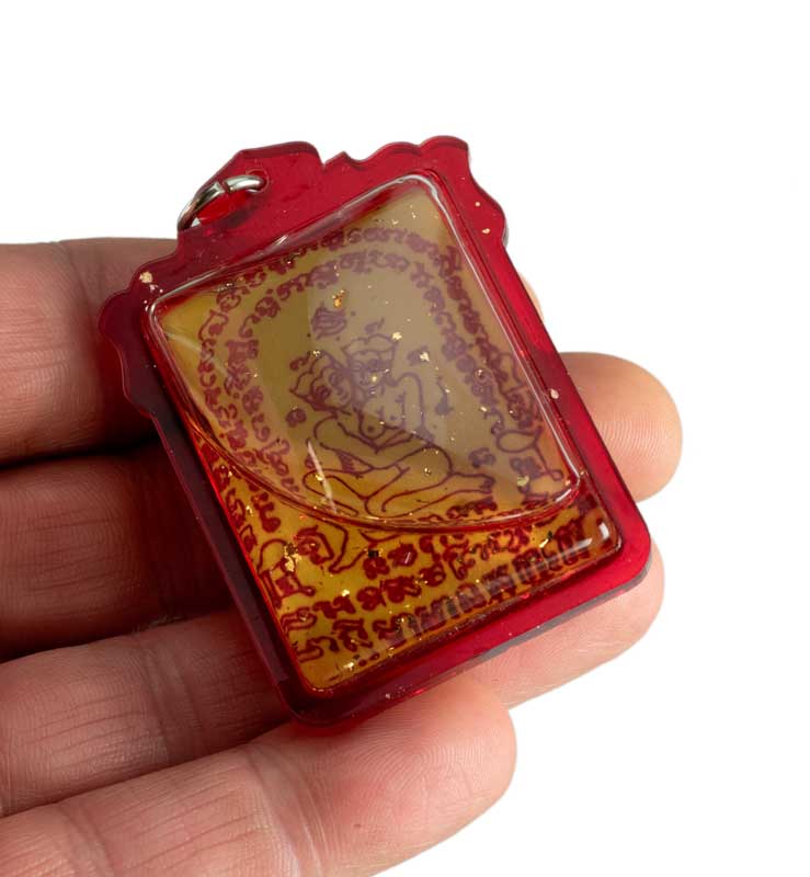 Amulette thaïlande Locket InnKoo Takrut Beni Arjan Meng Khun Paen 2171