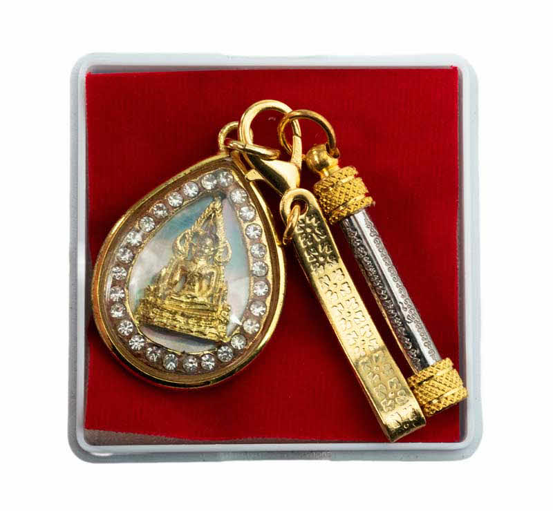 Set Amulette thaïlandaise Bouddha Chinnarat - Takrut Diamond Armor