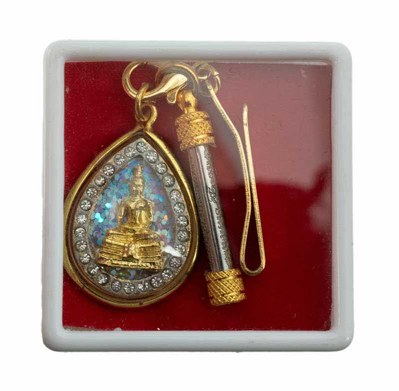 Bouddha Chinnarat - Set Amulette thaïlandaise - Takrut Diamond Armor ...