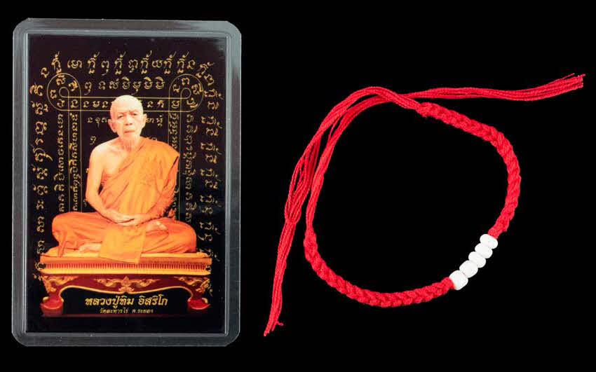 Bracelet Sai Sin & Carte Moine Luang Phor Tim - 2742
