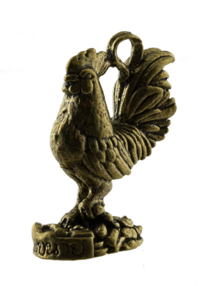 Coq King Rooster - Amulette Thaï - Kb Kampeng Talisman Figurine ...