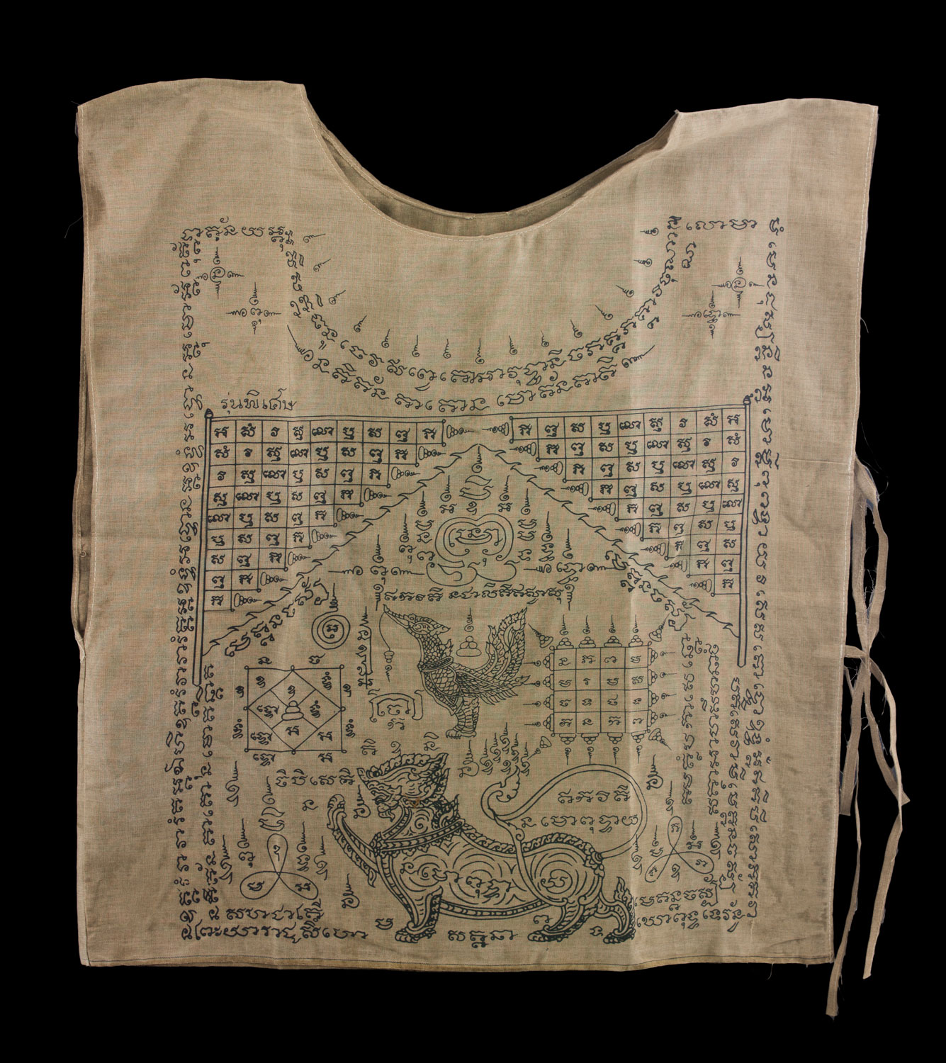 Chemise Invulnérabilité Pha Yant Paya Hongs Singha Talisman Pha Yant Thai