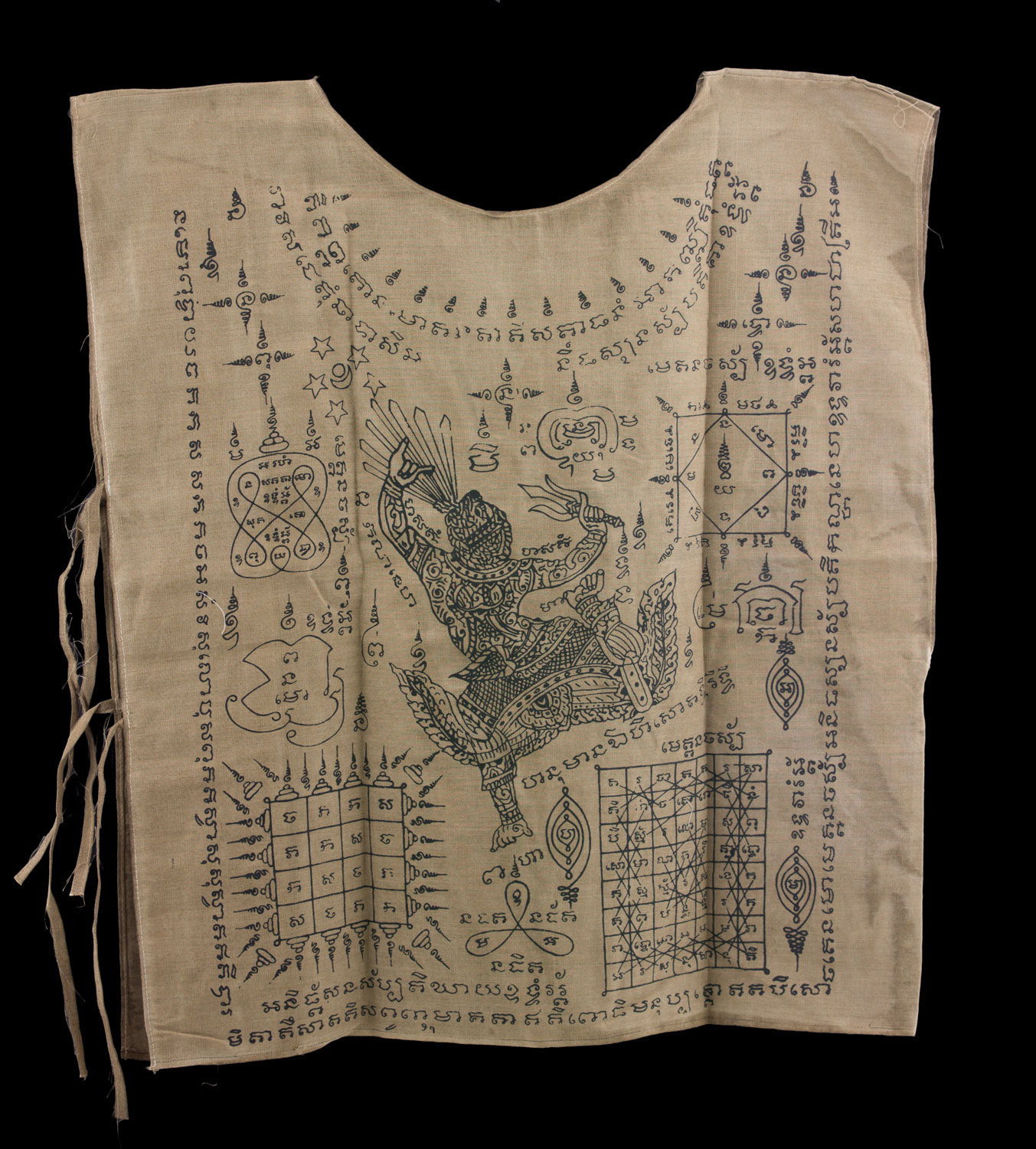 Chemise Invulnérabilité Talisman LP Suk Pha Yant Thaï Magie Hanuman Bouddha