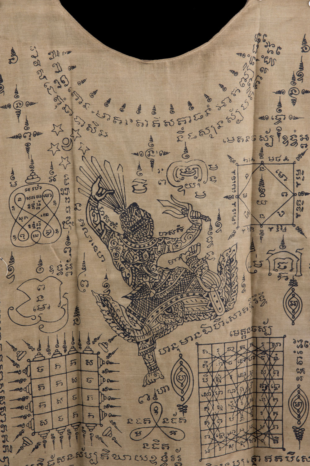 Chemise Invulnérabilité Talisman LP Suk Pha Yant Thaï Magie Hanuman Bouddha