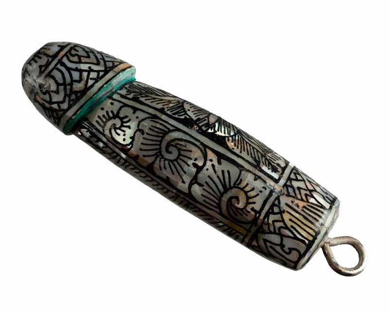 Palad khik bois nacré - Amulette thaïe traditionnelle