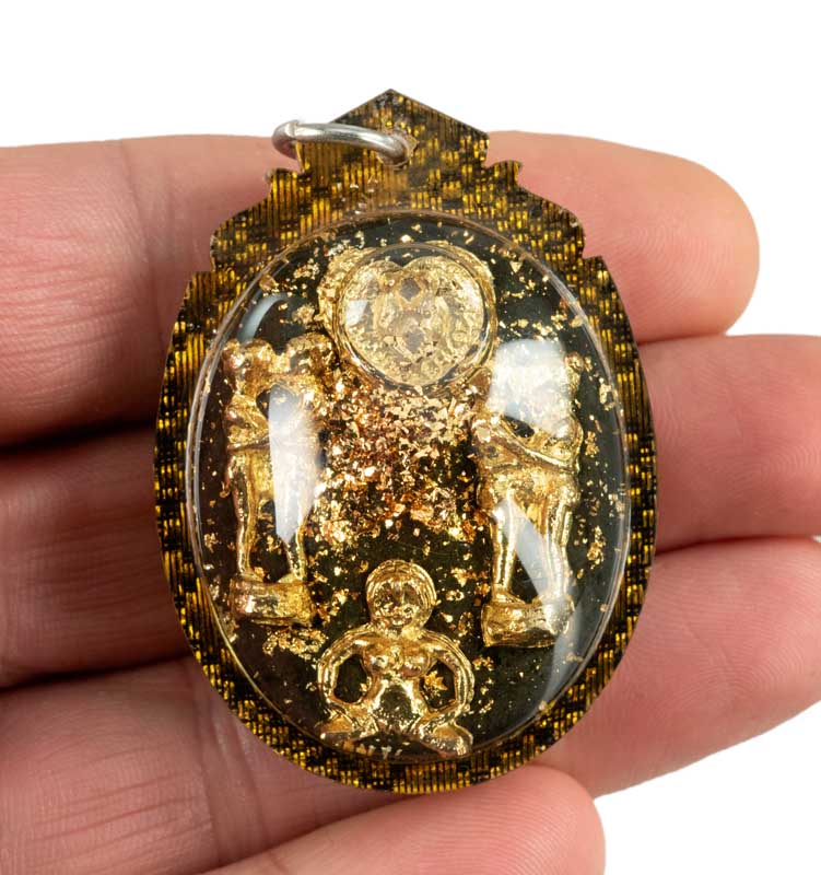 Amulette thaïlandaise Couple - Huile sacrée - Inkoo -Yin Tong Locket - 2161