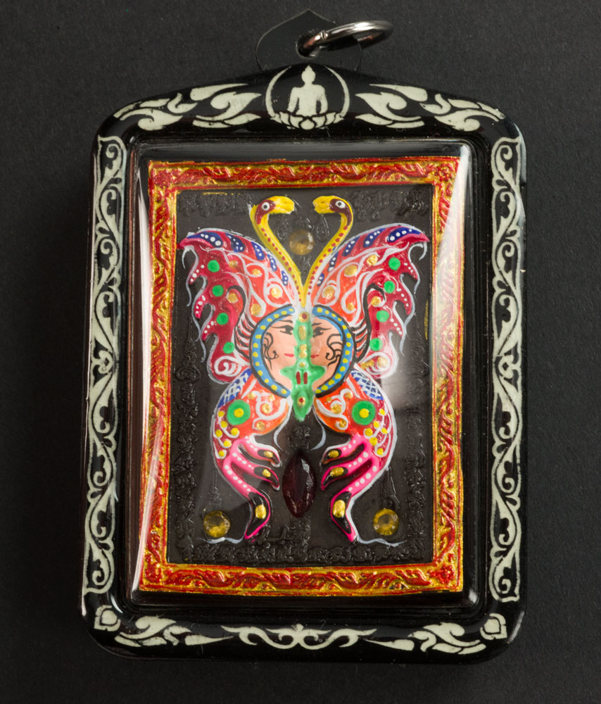 Kruba Krissana Roi des papillons Amulette Thai Phra Thep Jamlang ...