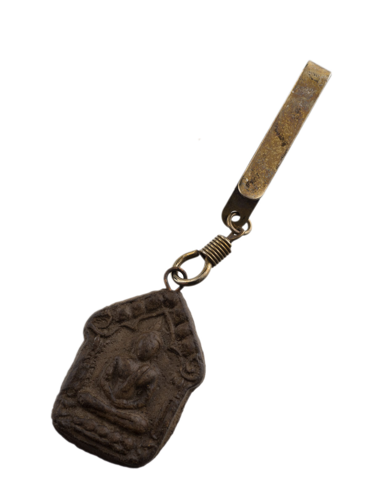 Amulette Thaï Khun Paen LP Tim Takrut Poisson Bouddha Charme Rare talisman