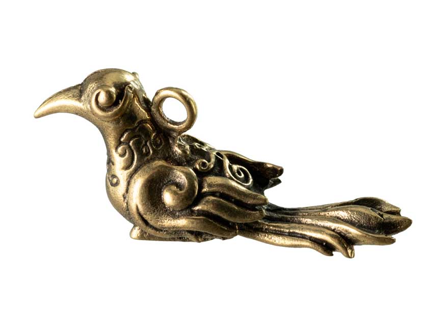 Amulette Salika Couple d'Oiseaux Thaï - Symbole d'Harmonie